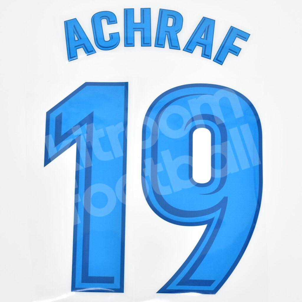 2017-18 Real Madrid La Liga Home Name Set #19 ACHRAF Hakimi Repro ...