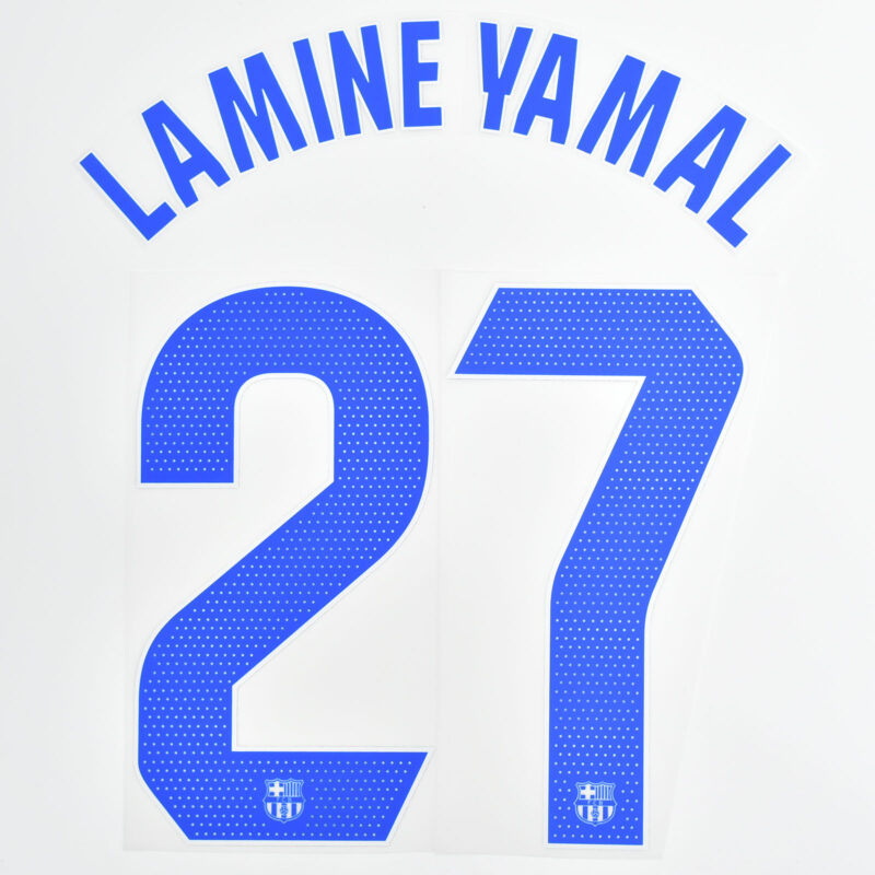 2023-24 Fc Barcelona Away Name Number Set #27 LAMINE YAMAL La Liga ...