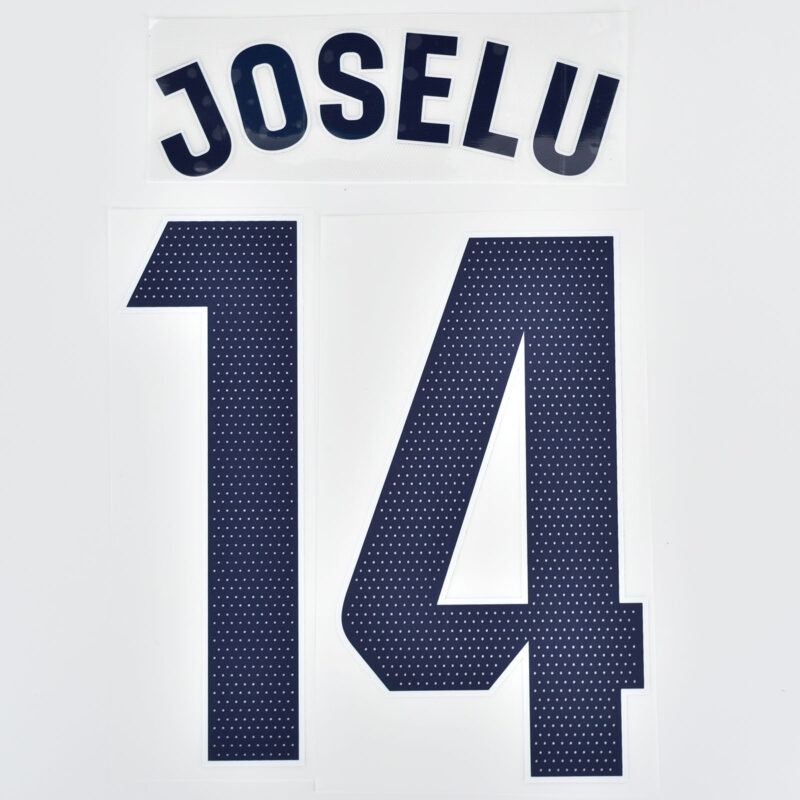 2023-24 Real Madrid Home Name Number Set #14 JOSELU La Liga Repro ...