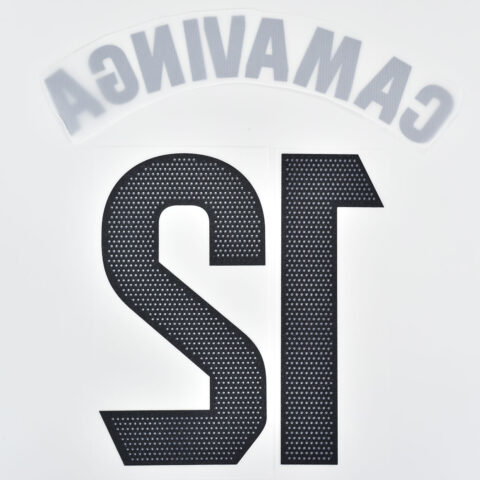 2023-24 Real Madrid Home Name Number Set #12 CAMAVINGA La Liga Repro ...