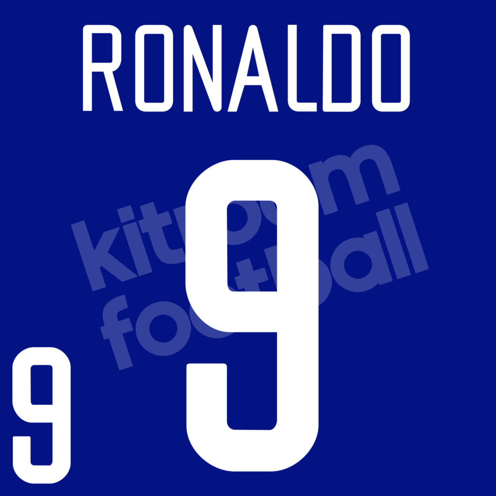 World Cup 2002 Brazil Name Number Set #9 RONALDO Away Repro – Kitroom ...