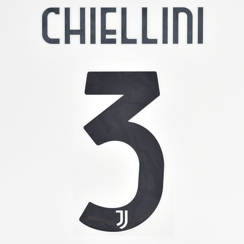 2020-22 Juventus Home Name Number Set #3 CHIELLINI Repro – Kitroom Football