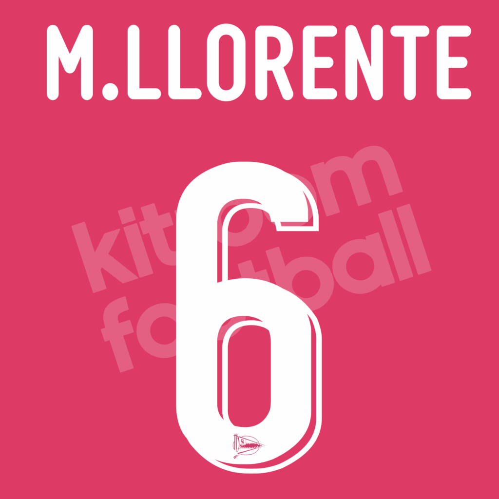 2016-17 Alaves Away Name Number Set #6 Marcos LLORENTE Repro – Kitroom ...