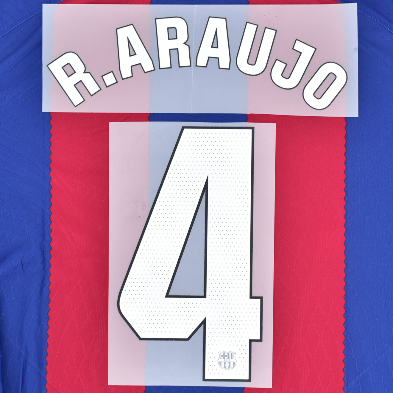 2023-24 Fc Barcelona Home Name Number Set #4 Ronald ARAUJO La Liga ...