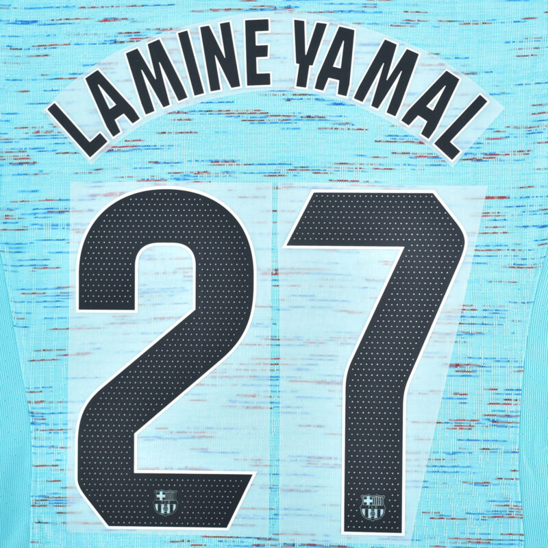 2023-24 FC Barcelona Third Name Number Set #27 LAMINE YAMAL La Liga ...