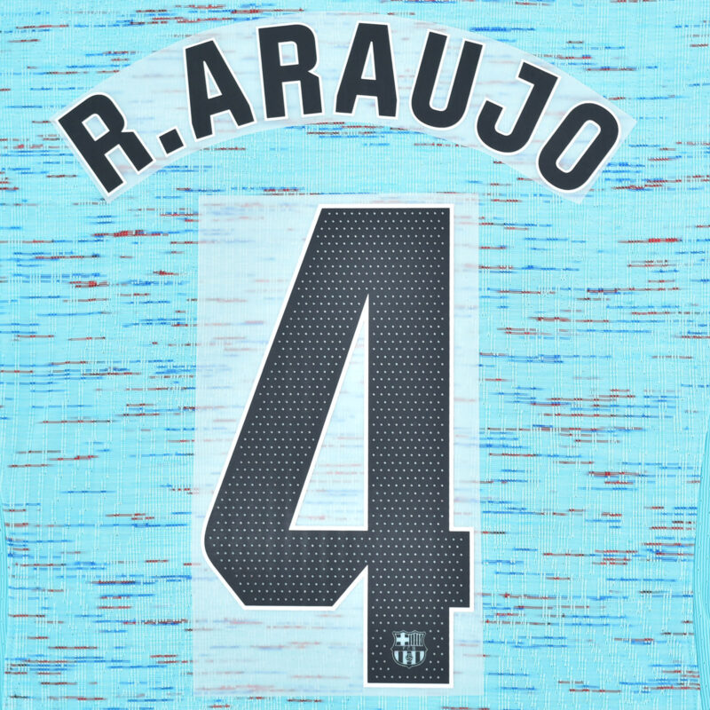 2023-24 FC Barcelona Third Name Number Set #4 Ronald ARAUJO La Liga ...