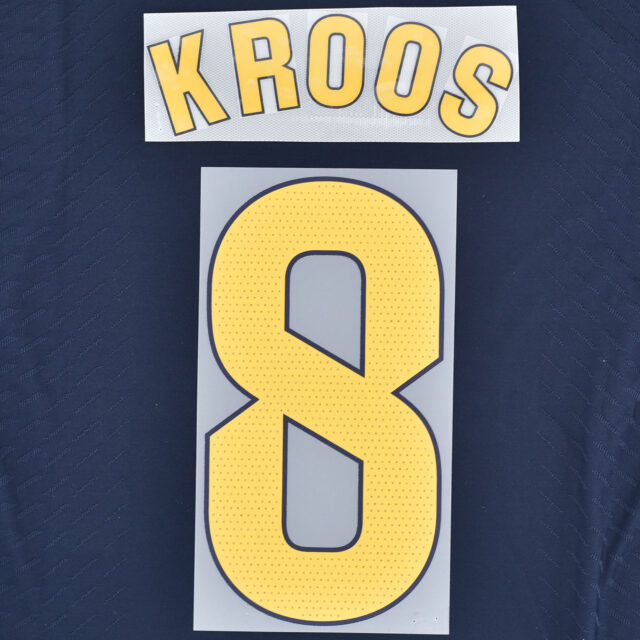 2023-24 Real Madrid Away Name Number Set #8 KROOS La Liga Repro ...