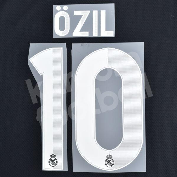 2012-13 Real Madrid Away Name Number Set #10 ÖZIL Repro – Kitroom Football