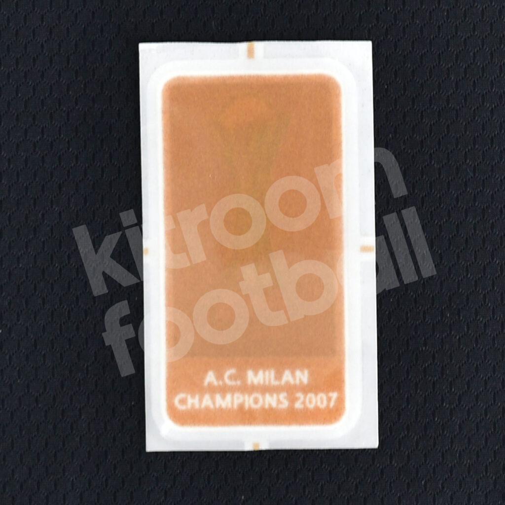 FIFA World Champions 2007 AC Milan Patch Badge Flock 3D Repro – Kitroom ...