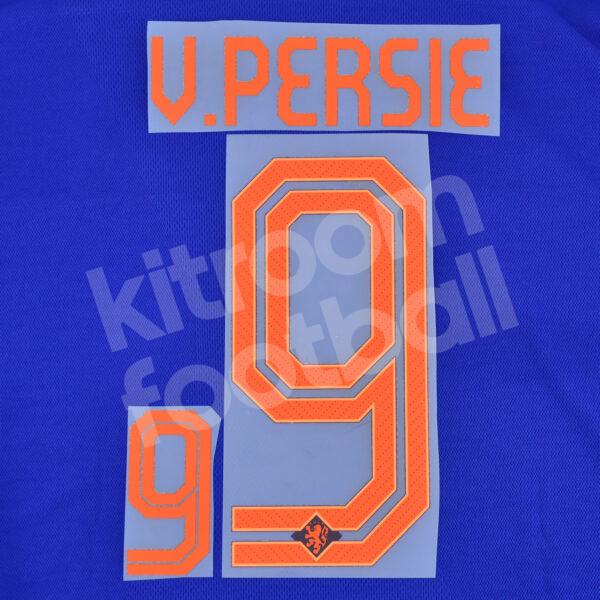 FIFA World Cup 2014 Netherlands Away Name Number Set #9 Van PERSIE ...