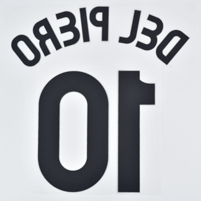 2006-07 Juventus Home Name Number Set #10 DEL PIERO Repro – Kitroom ...