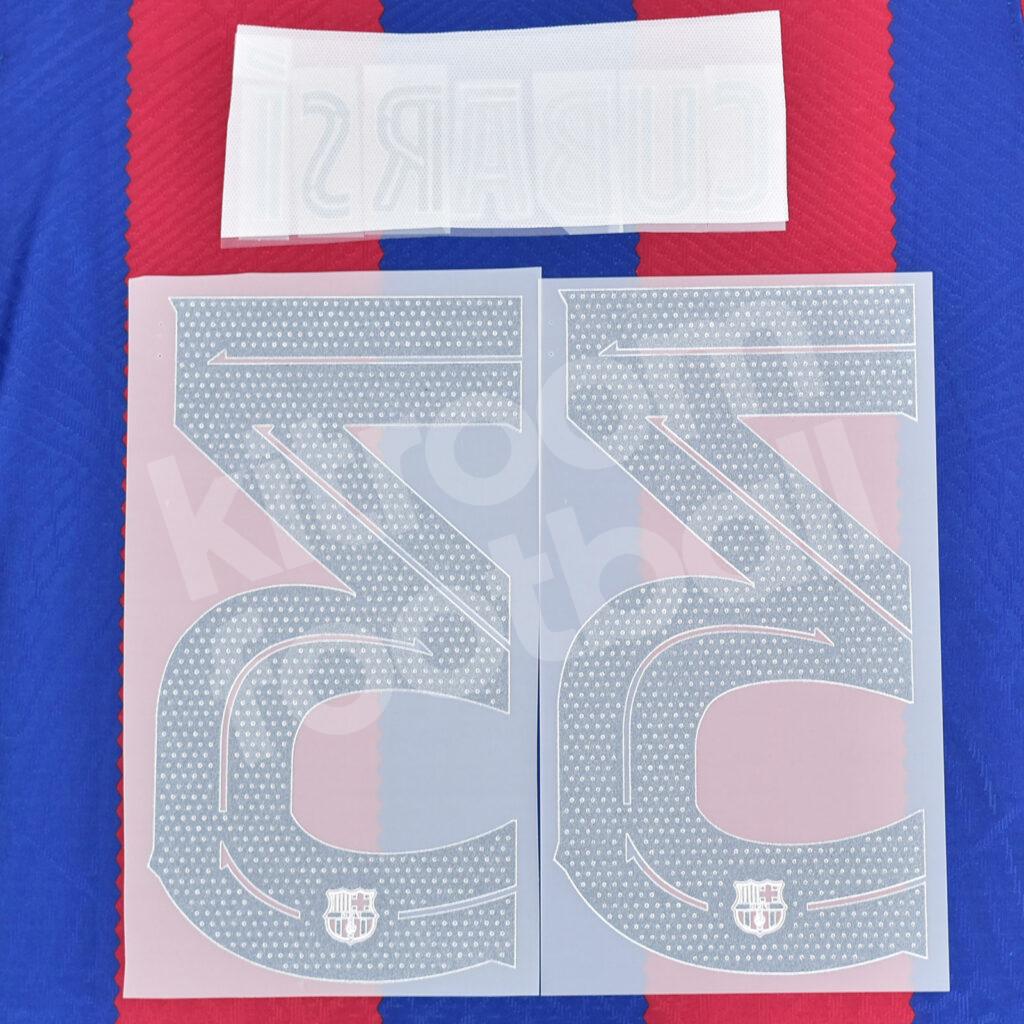 Original 2023-24 Fc Barcelona Home Name Number Set #33 CUBARSÍ ...
