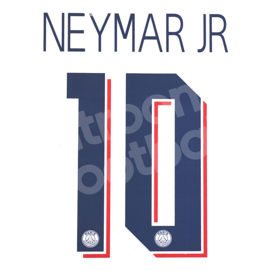 2019-20 PSG Paris Third Name Number Set #10 NEYMAR JR UCL Repro ...