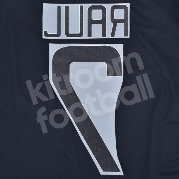 2008-09 Real Madrid Away Name Number Set #7 RAUL Repro – Kitroom Football
