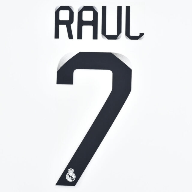 2008-09 Real Madrid Home Name Number Set #7 RAUL Repro v2 – Kitroom ...