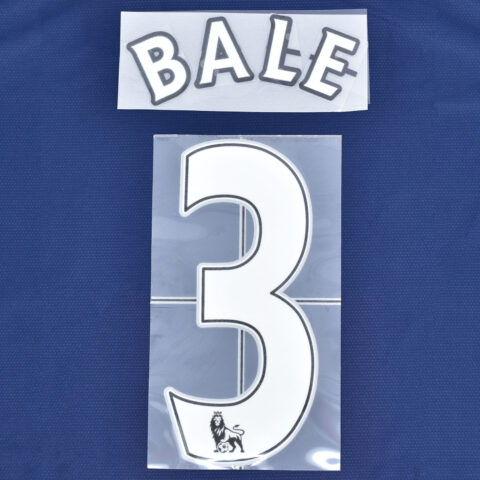 2008-12 Tottenham Hotspur White Name Number Set #3 Gareth BALE Repro ...