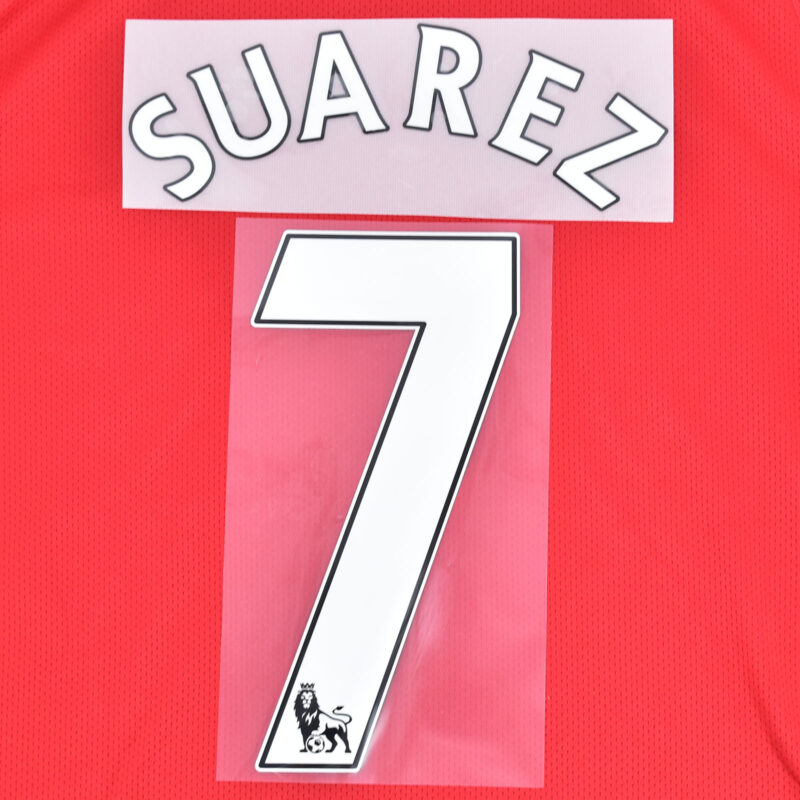 2013-14 Liverpool Home Name Number Set #7 Luis SUAREZ Premier League ...