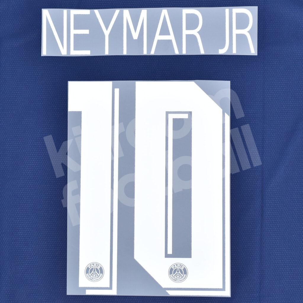 2019-20 PSG Paris Home Name Number Set #10 NEYMAR JR UCL Repro ...