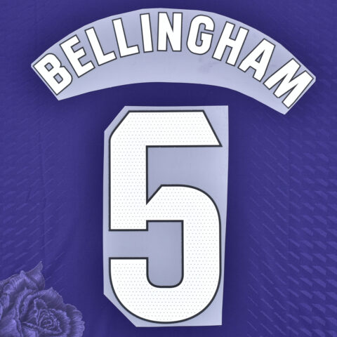 2023-24 Real Madrid 4th Y-3 Name Number Set #5 BELLINGHAM La Liga Repro ...