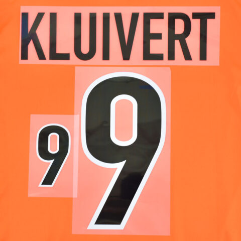 FIFA World Cup 1998 Netherlands Home Name Number Set #9 KLUIVERT Repro ...