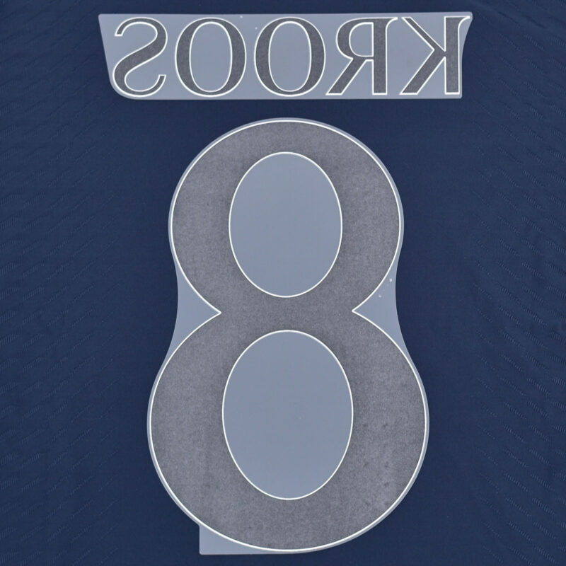 Original Player Issue 2023-24 Real Madrid Away Name Number Set 8 KROOS ...