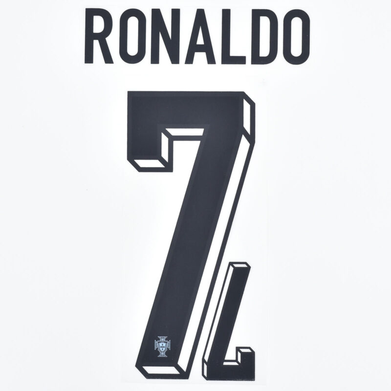 UEFA Euro 2024 Portugal Away Name Number Set #7 Cristiano RONALDO Repro ...