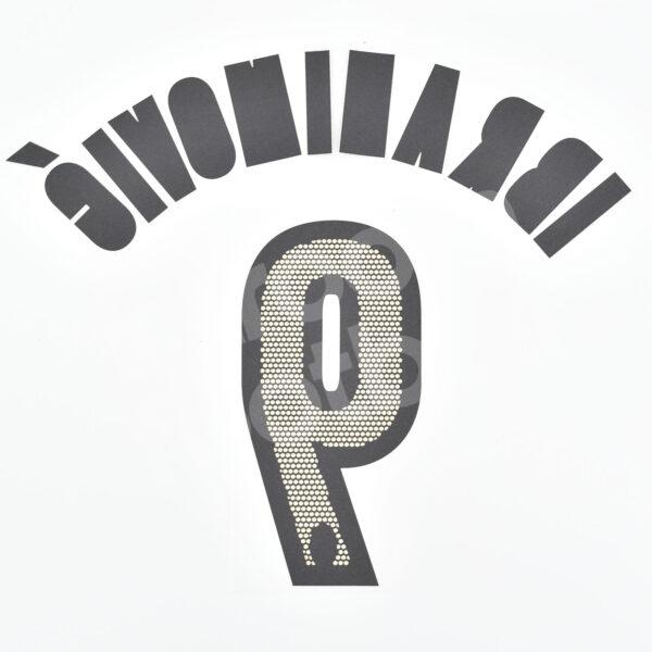 2004-06 Juventus Home Name Number Set #9 IBRAHIMOVIC Repro – Kitroom ...