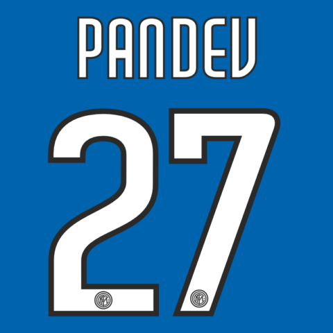 2009-11 Inter Milan Home Name Number Set #27 PANDEV Repro – Kitroom ...