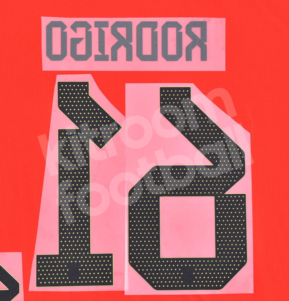 FIFA World Cup Qatar 2022 Spain Name Number Set #16 RODRIGO Home Repro ...