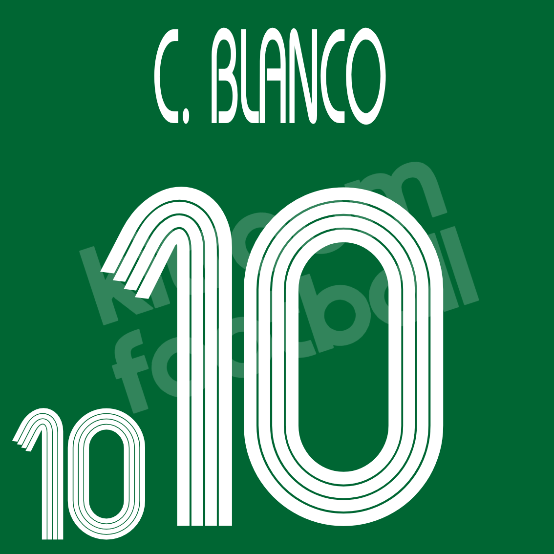2007 Mexico Home Name Number Set #10 Cuauhtemoc BLANCO Repro – Kitroom ...