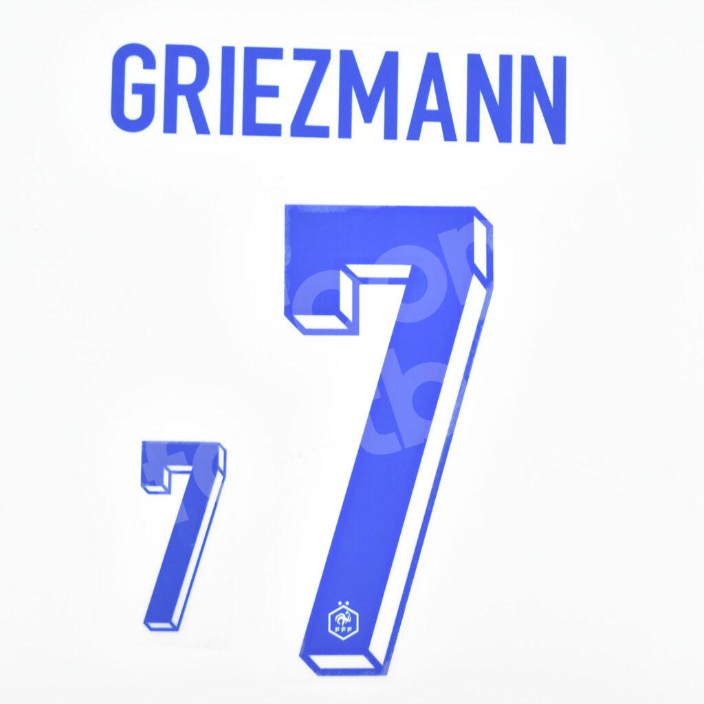 UEFA Euro 2024 France Away Name Number Set #7 GRIEZMANN Repro – Kitroom ...