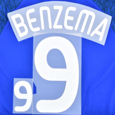 UEFA Euro 2008 France Home Name Number Set #9 BENZEMA Repro – Kitroom ...