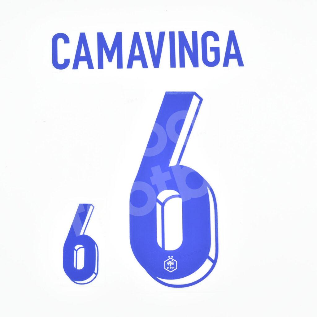 UEFA Euro 2024 France Away Name Number Set #6 CAMAVINGA Repro – Kitroom ...