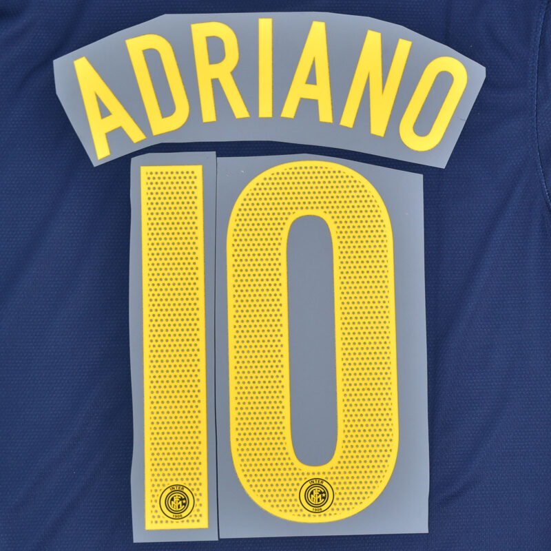 2004-06 Inter Milan Third Name Number Set #10 ADRIANO Repro – Kitroom ...