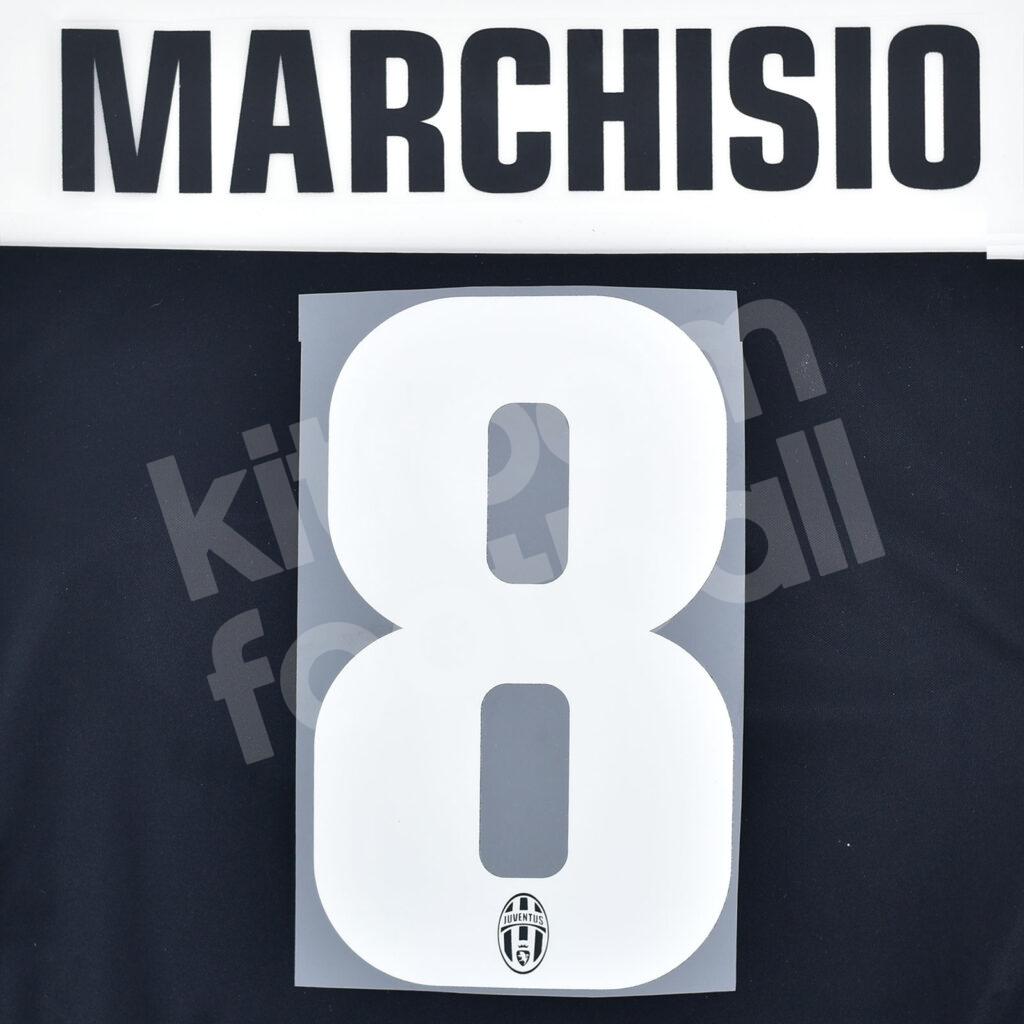 2012-13 Juventus Home Name Number Set #8 MARCHISIO Repro – Kitroom Football