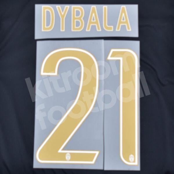 2015-16 Juventus Third Name Number Set #21 DYBALA Repro – Kitroom Football
