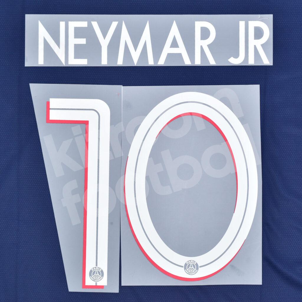 2020-21 PSG Paris Home Name Number Set #10 NEYMAR JR Champions Repro ...