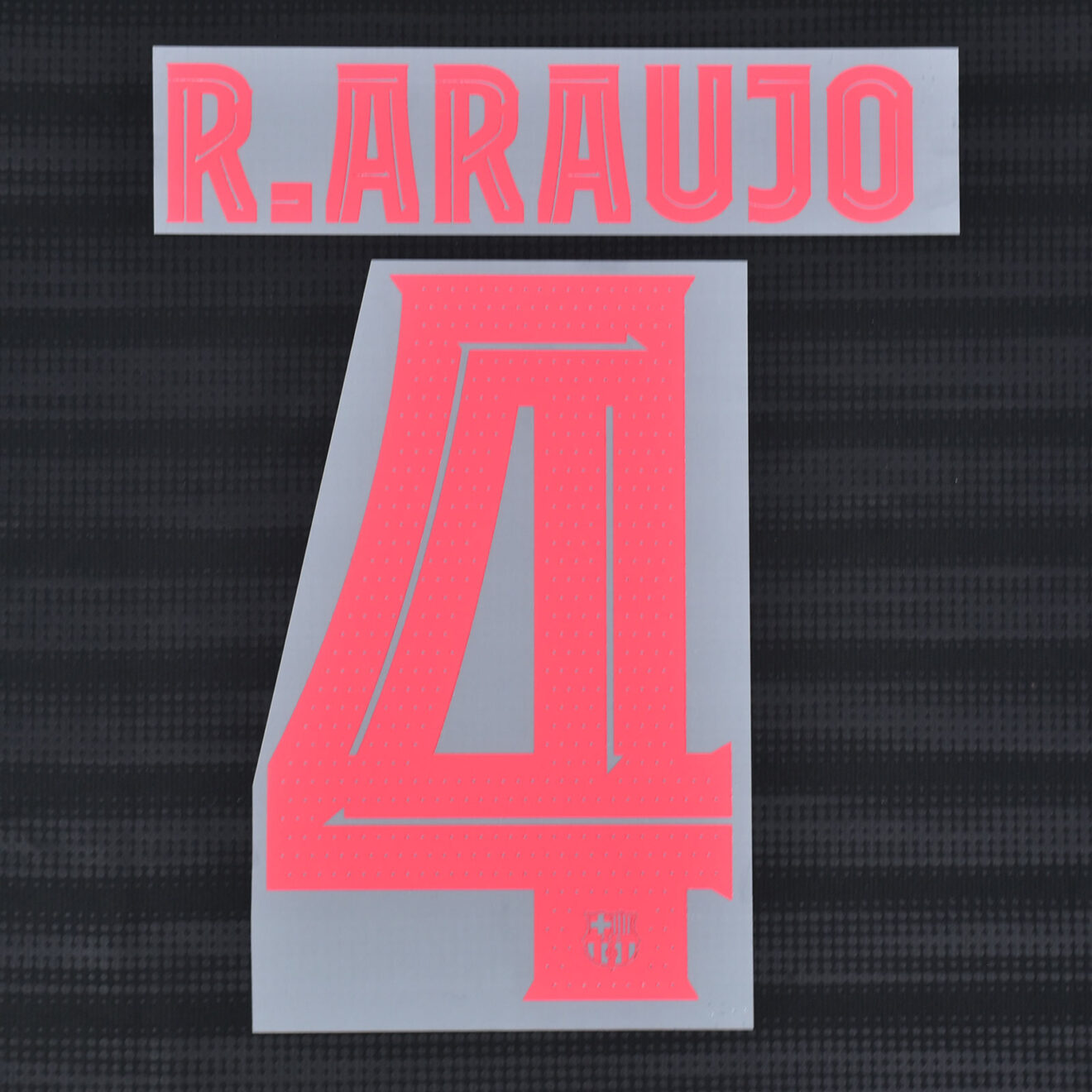 2024-25 Fc Barcelona Away Name Number Set #4 Ronald ARAUJO Champions ...