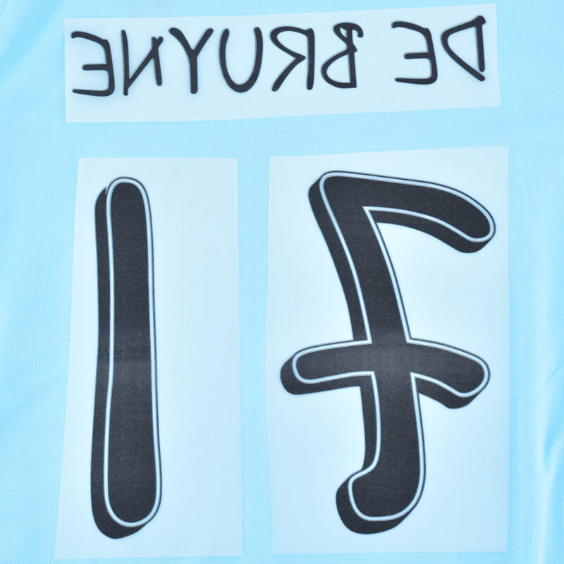 2024-25 Manchester City Home Name Number Set #17 DE BRUYNE (Champions ...