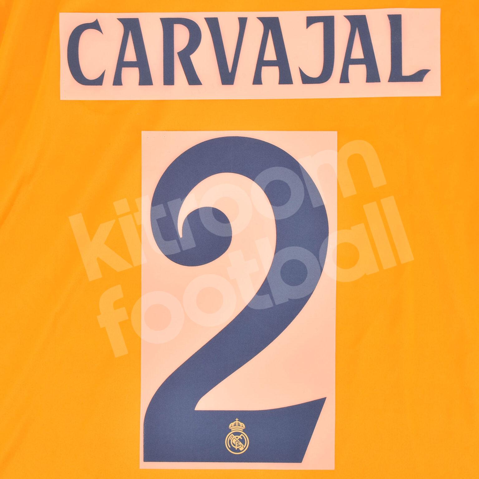 2024-25 Real Madrid Away Name Number Set #2 CARVAJAL (Champions League ...