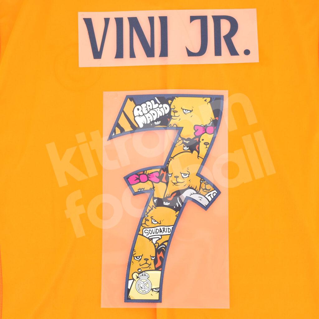 2024-25 Real Madrid Away Name Number Set #7 VINIcius Junior (Preseason ...