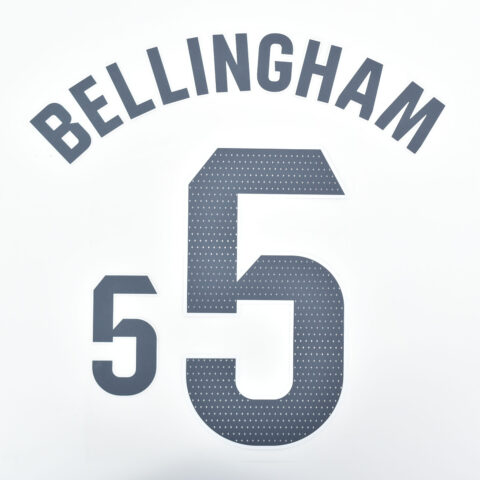 2024-25 Real Madrid Home Name Number Set #5 BELLINGHAM La Liga Repro v1 ...