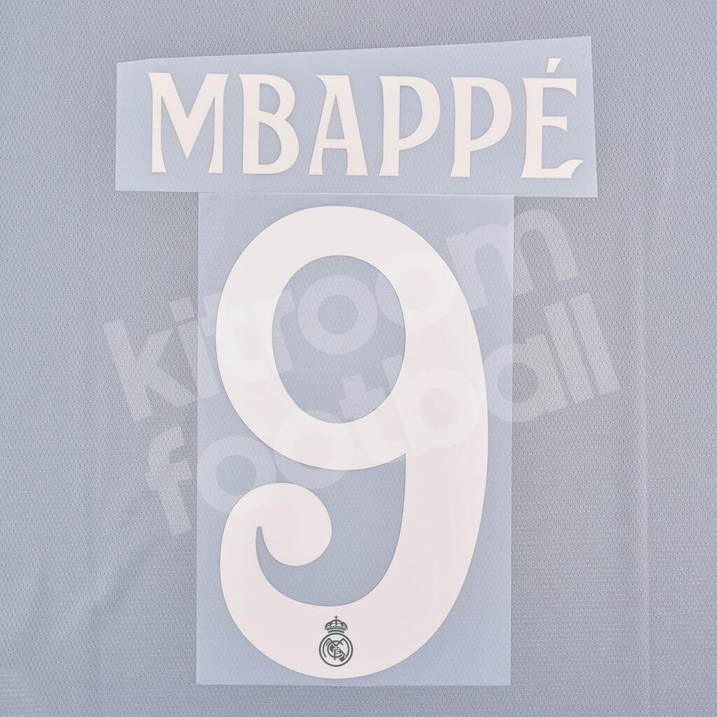 2024-25 Real Madrid Third Name Number Set #9 MBAPPE (Champions League ...