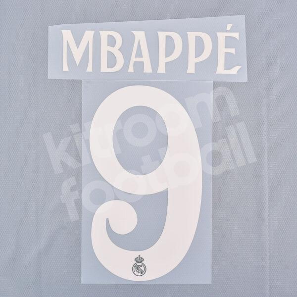 2024-25 Real Madrid Third Name Number Set #9 MBAPPE (Champions League ...