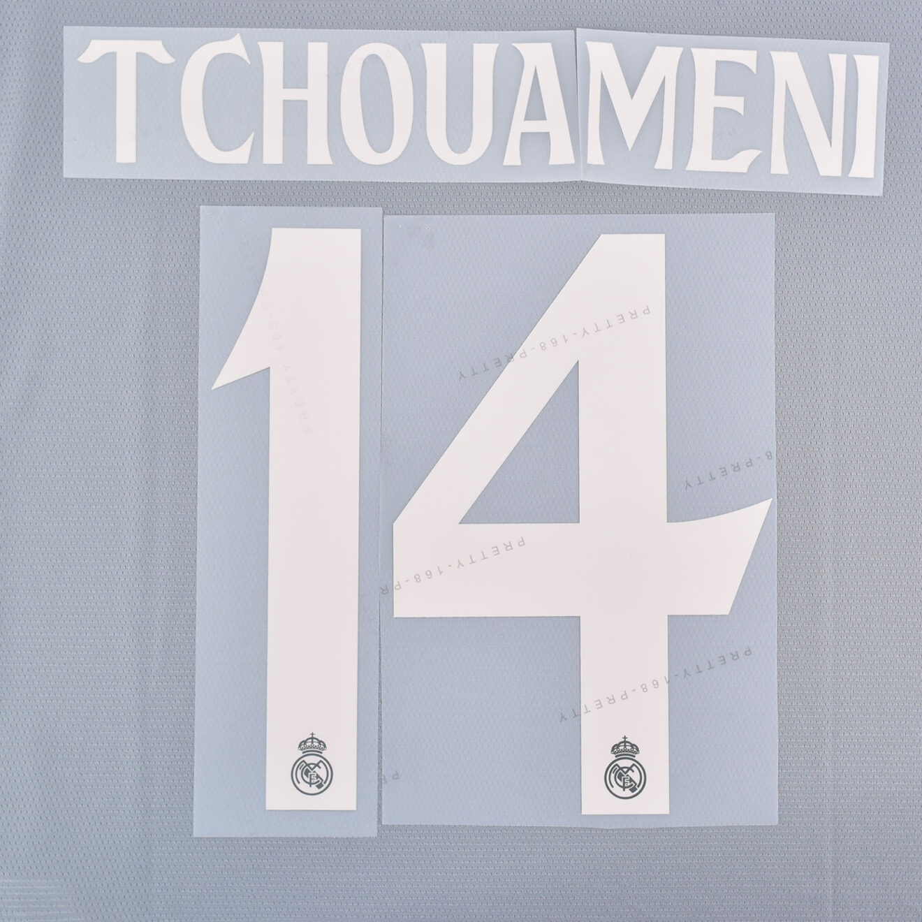 2024-25 Real Madrid Third Name Number Set #14 TCHOUAMENI (Champions ...