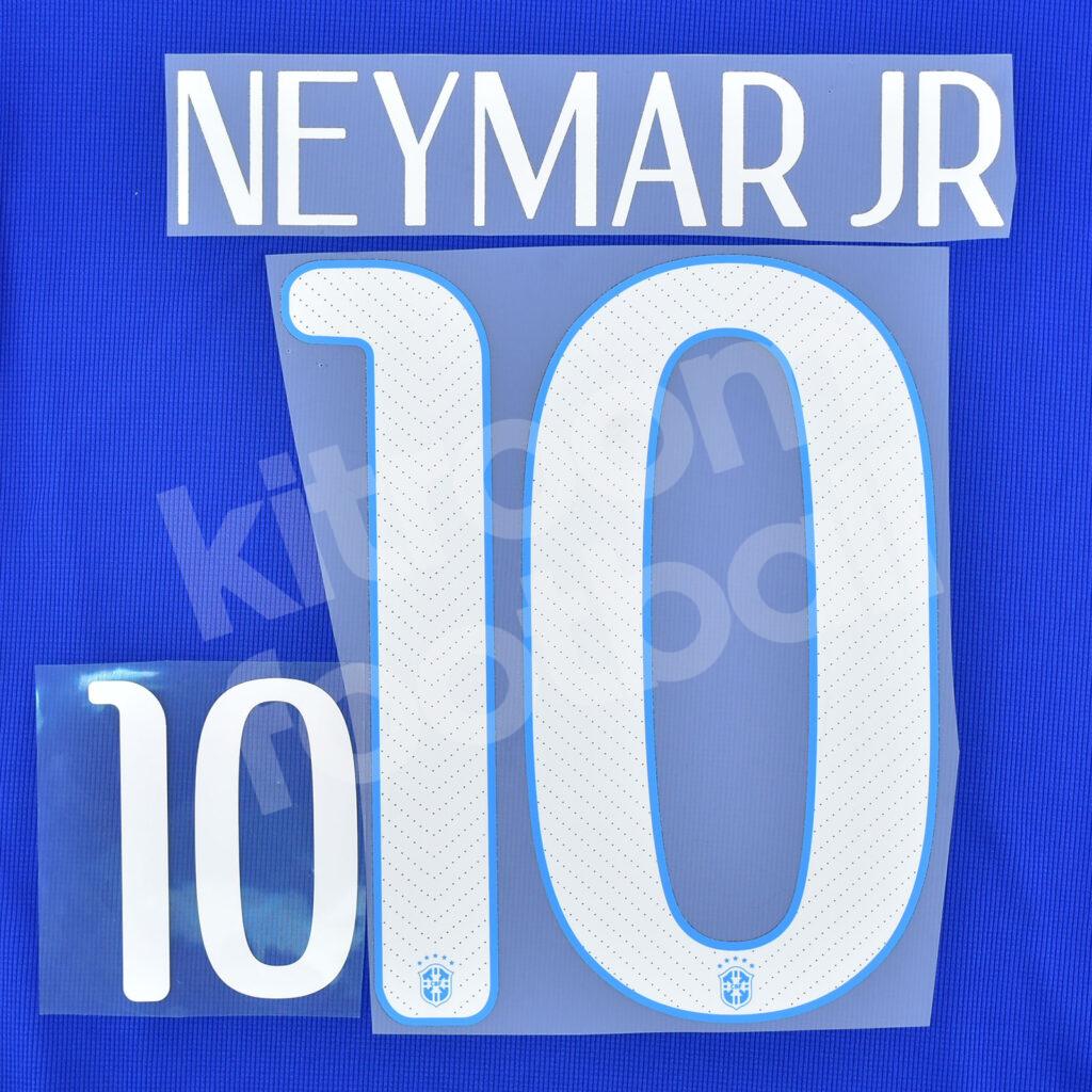 World Cup 2014 Brazil Away Name Number Set #10 NEYMAR JR Repro ...