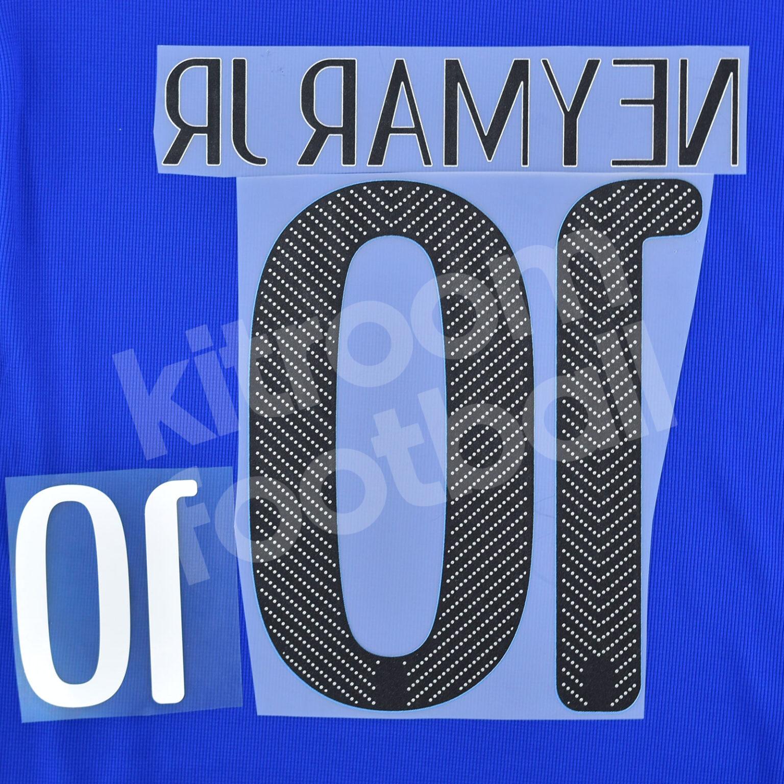 World Cup 2014 Brazil Away Name Number Set #10 NEYMAR JR Repro ...
