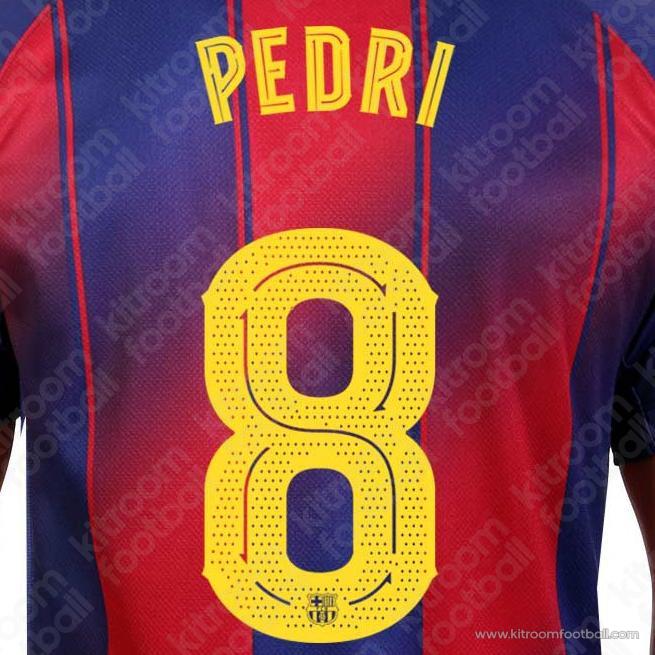 2025-26 Barcelona Home Name Set #8 PEDRI Cup (Repro) – Kitroom Football